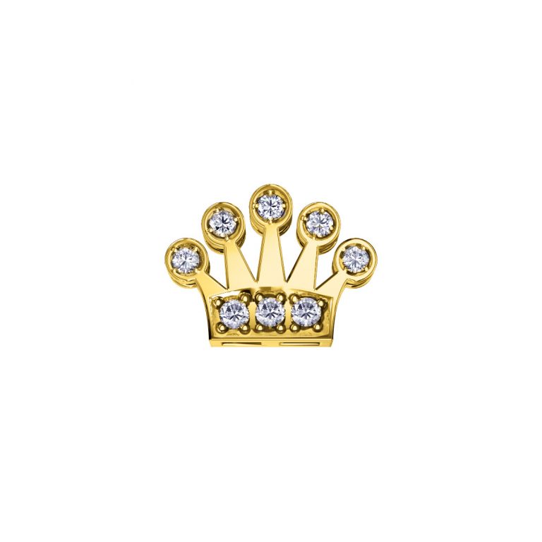 Corona in oro giallo e diamanti - DonnaOro